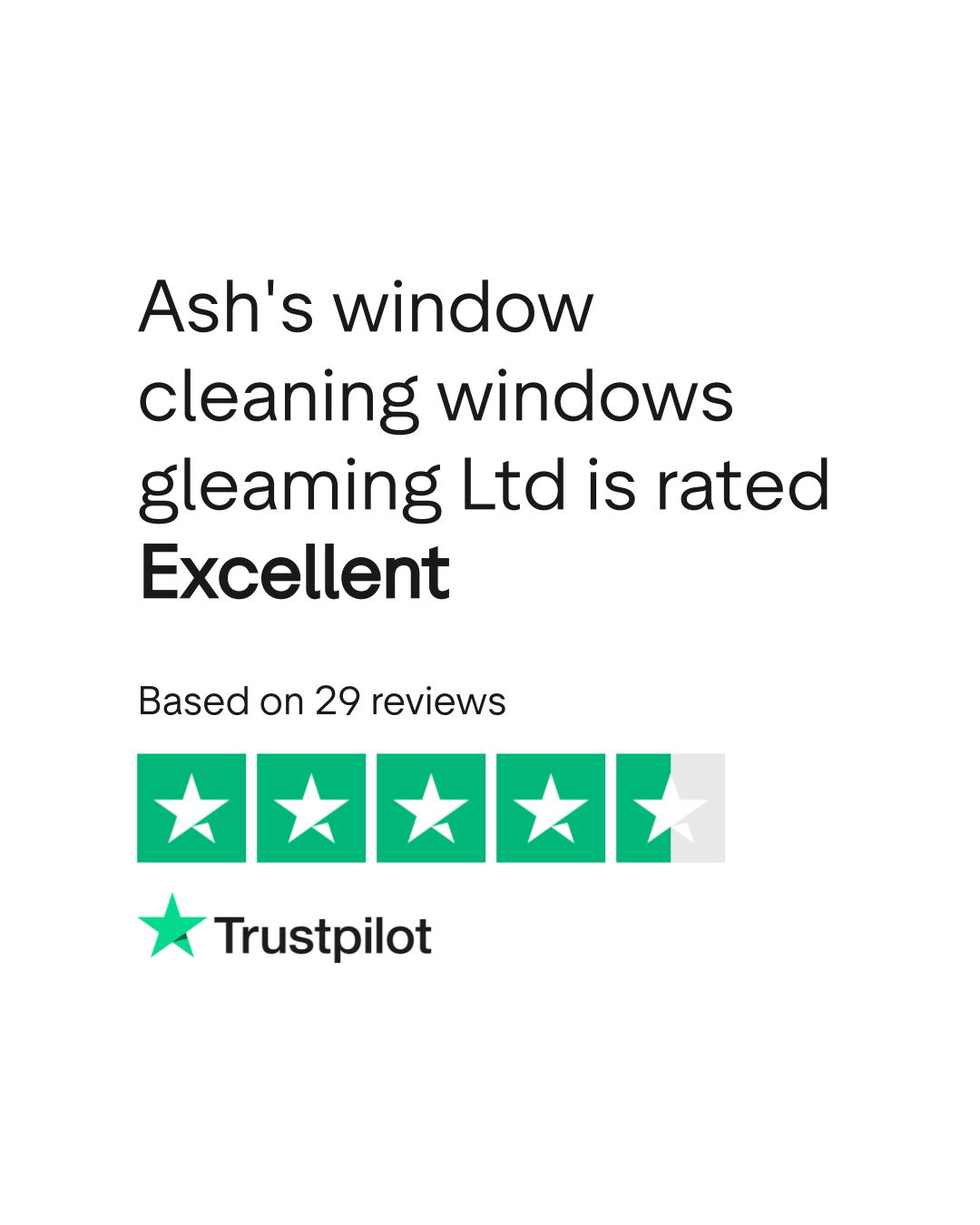 Ash's window cleaning windows gleaming Ltd Reviews | Read Customer ...