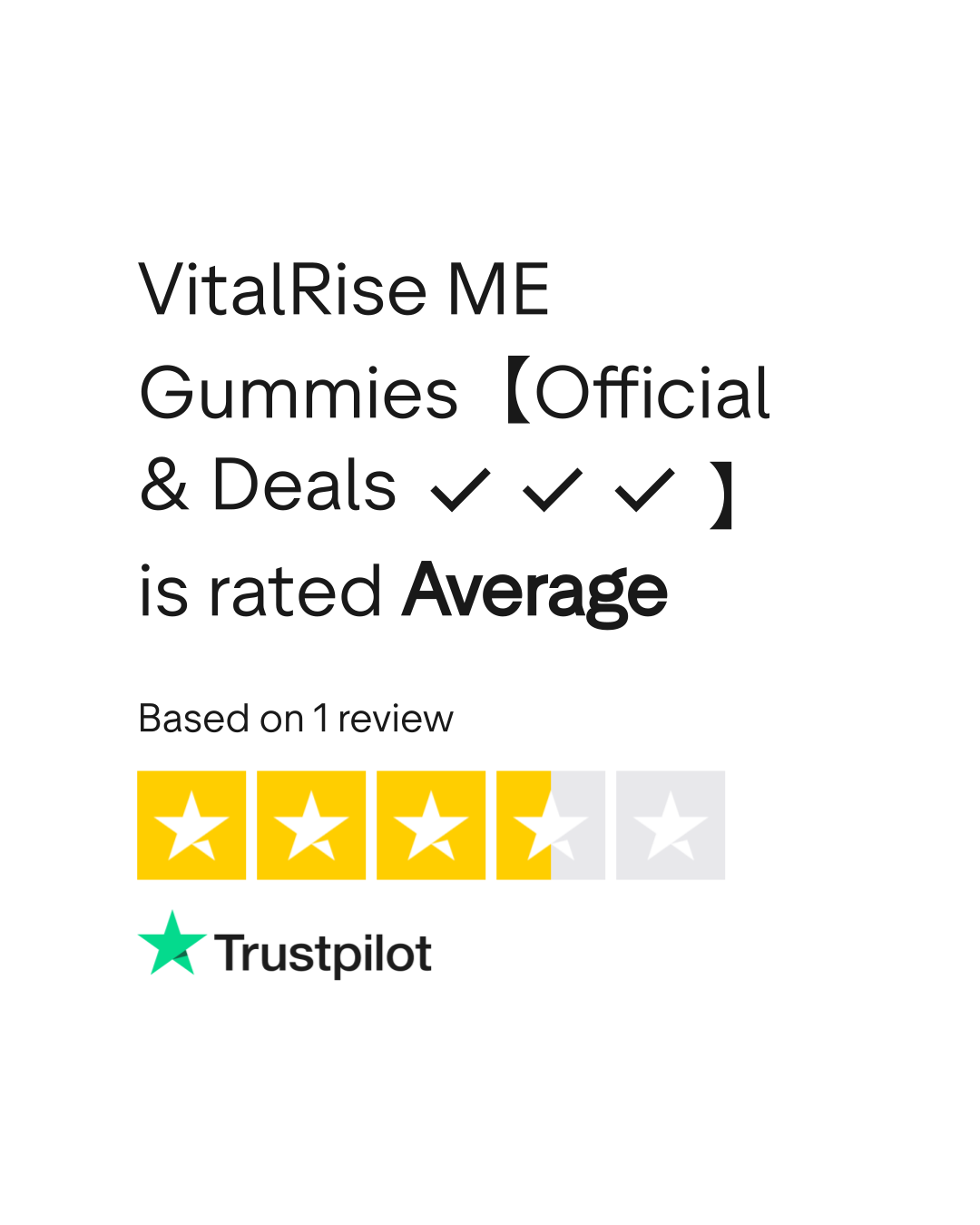 VitalRise ME Gummies【Official & Deals ️ ️ ️ 】 Reviews | Read Customer ...