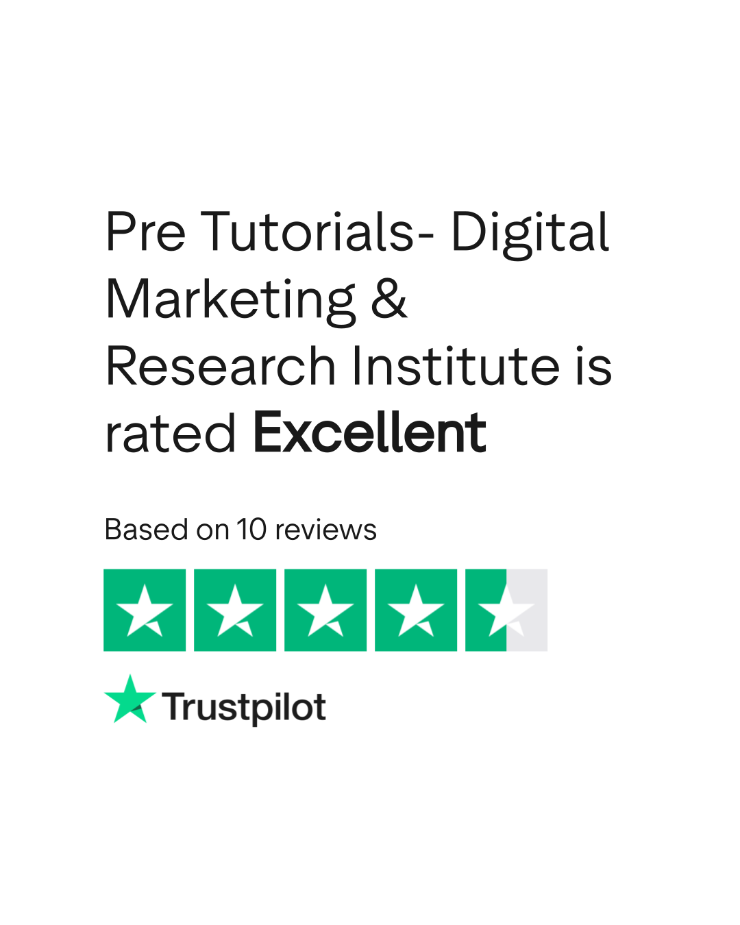 Pre Tutorials- Digital Marketing & Research Institute Reviews | Read ...