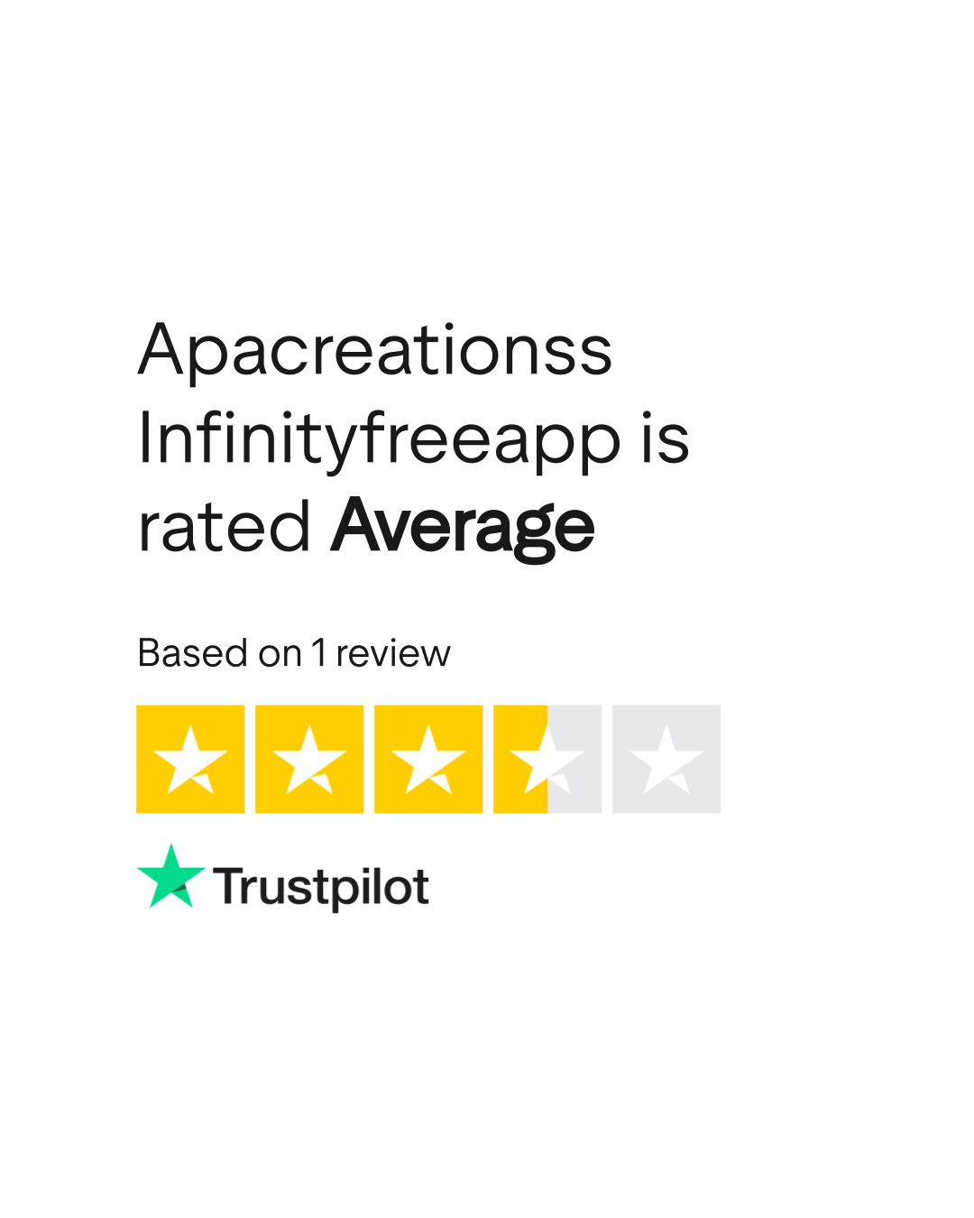 Apacreationss Infinityfreeapp Reviews | Read Customer Service Reviews ...