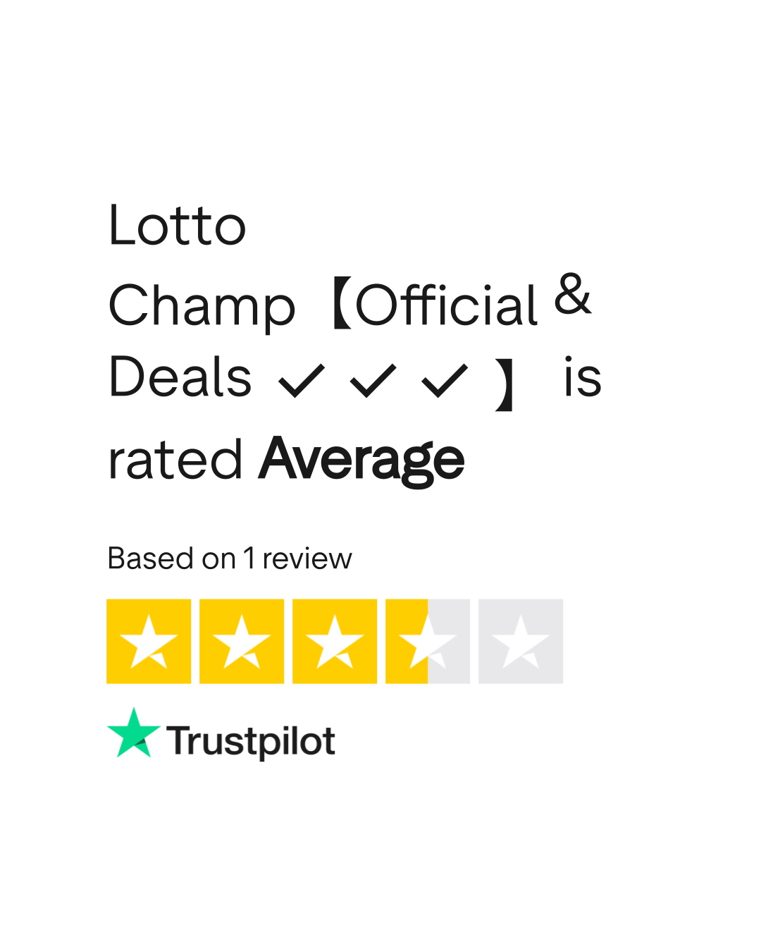 Lotto Champ【Official & Deals ️ ️ ️ 】 Reviews | Read Customer Service ...