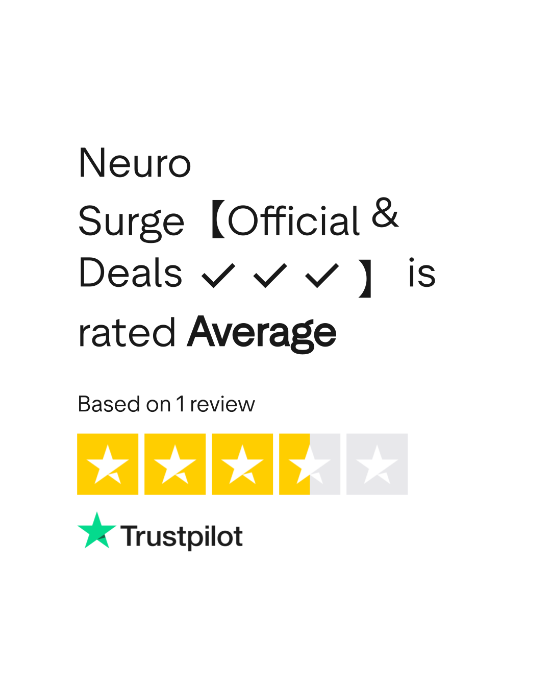 Neuro Surge【Official & Deals ️ ️ ️ 】 Reviews | Read Customer Service ...