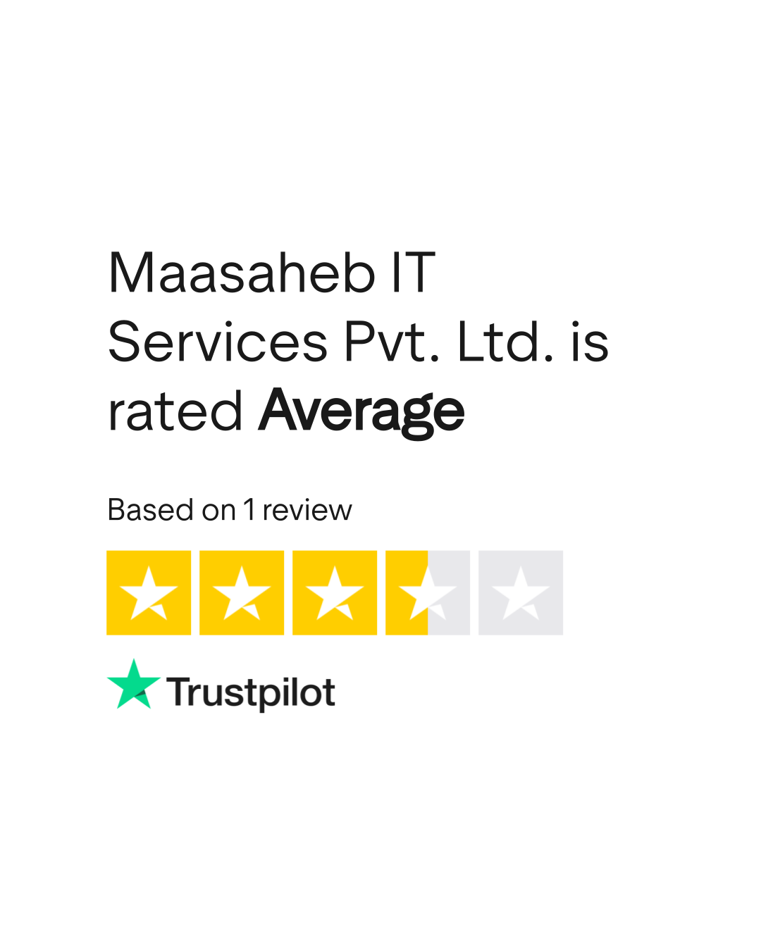 Maasaheb IT Services Pvt. Ltd. Reviews | Read Customer Service Reviews ...