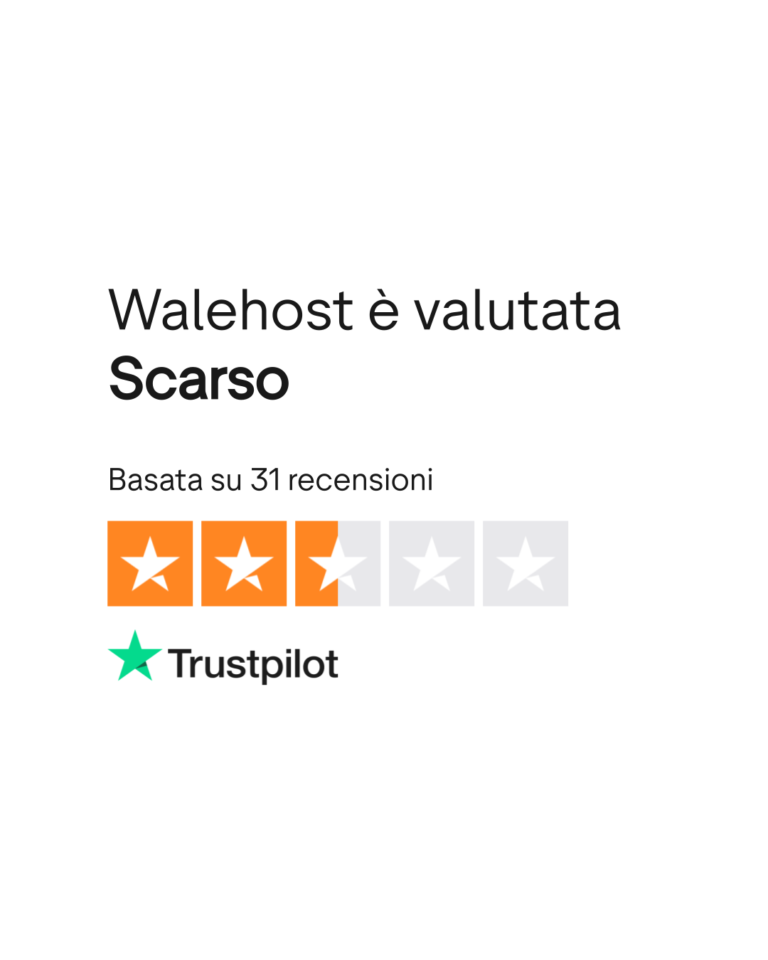 Walehost | Leggi le recensioni dei servizi di walehost.com