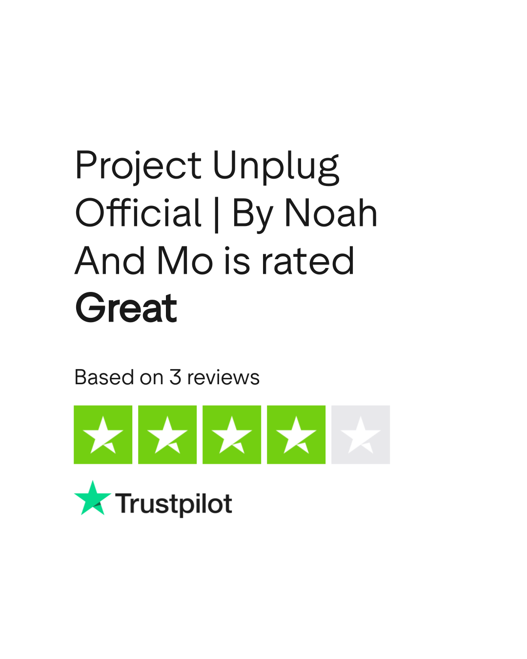 Project Unplug Official | By Noah And Mo Reviews | Read Customer ...