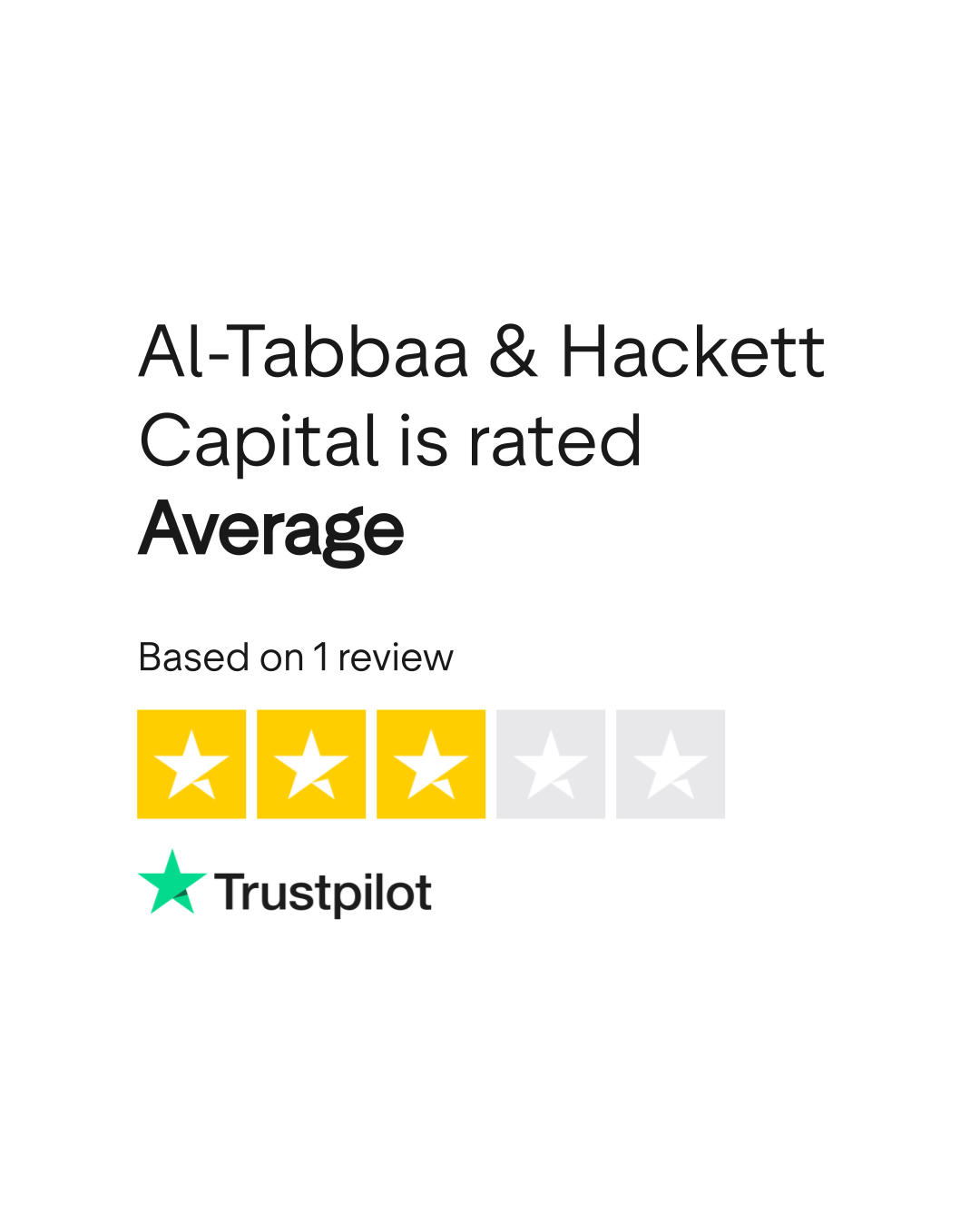 Al-Tabbaa & Hackett Capital Reviews | Read Customer Service Reviews of ...