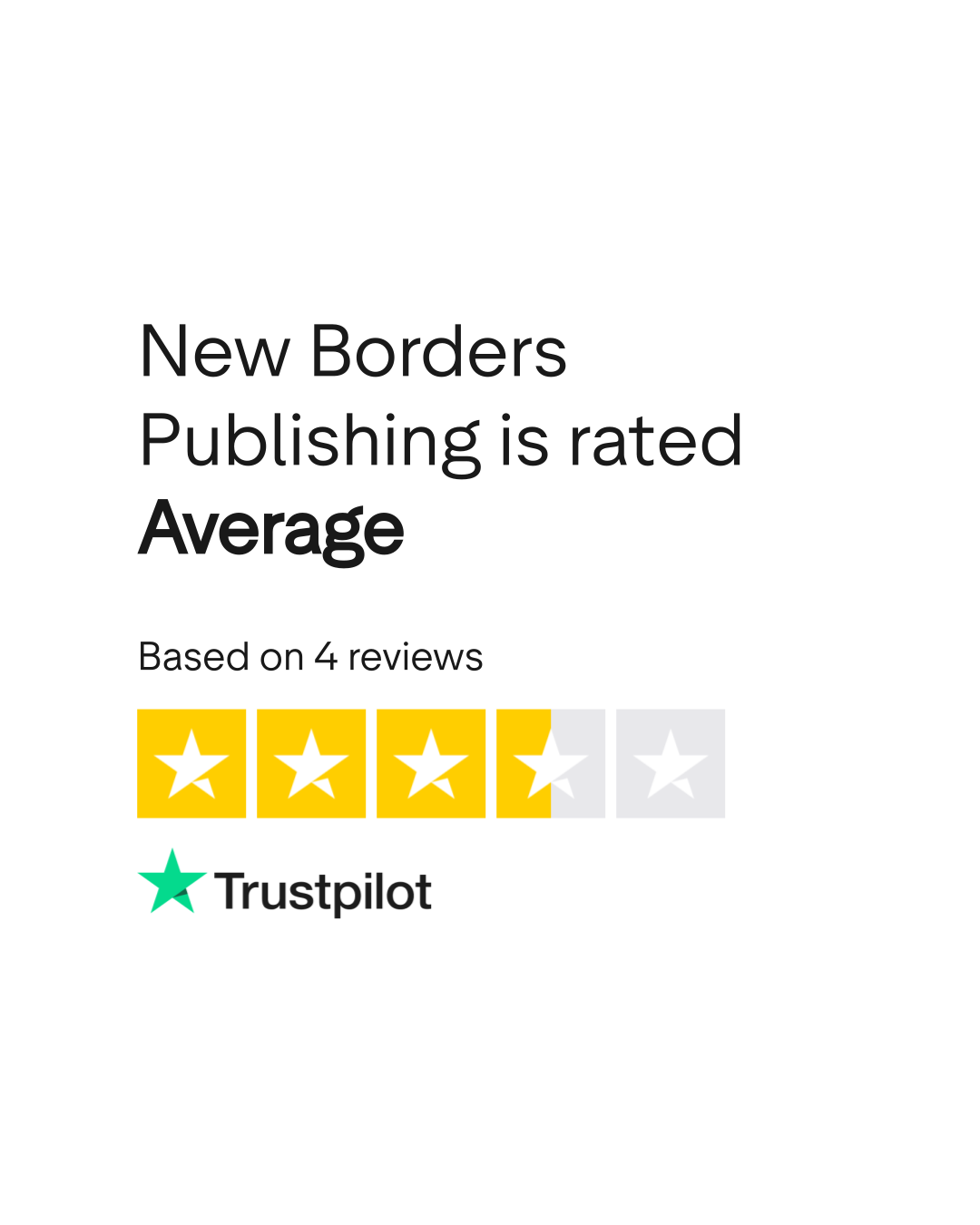 New Borders Publishing Reviews | Read Customer Service Reviews of ...