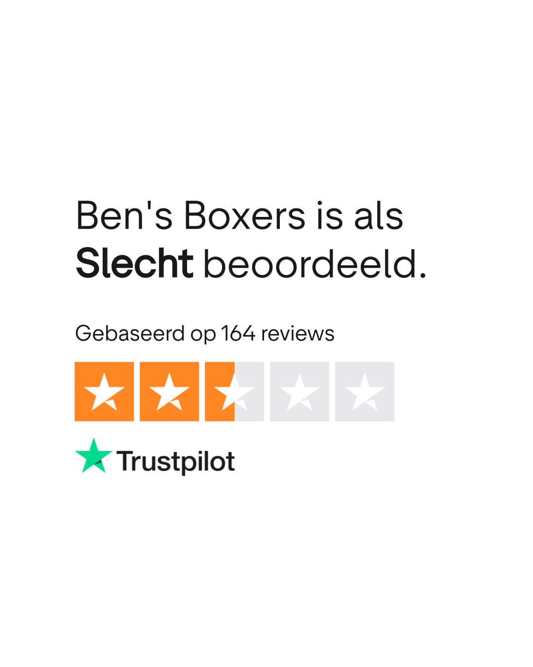 Ben's Boxers reviews | Bekijk consumentenreviews over bensboxers.nl