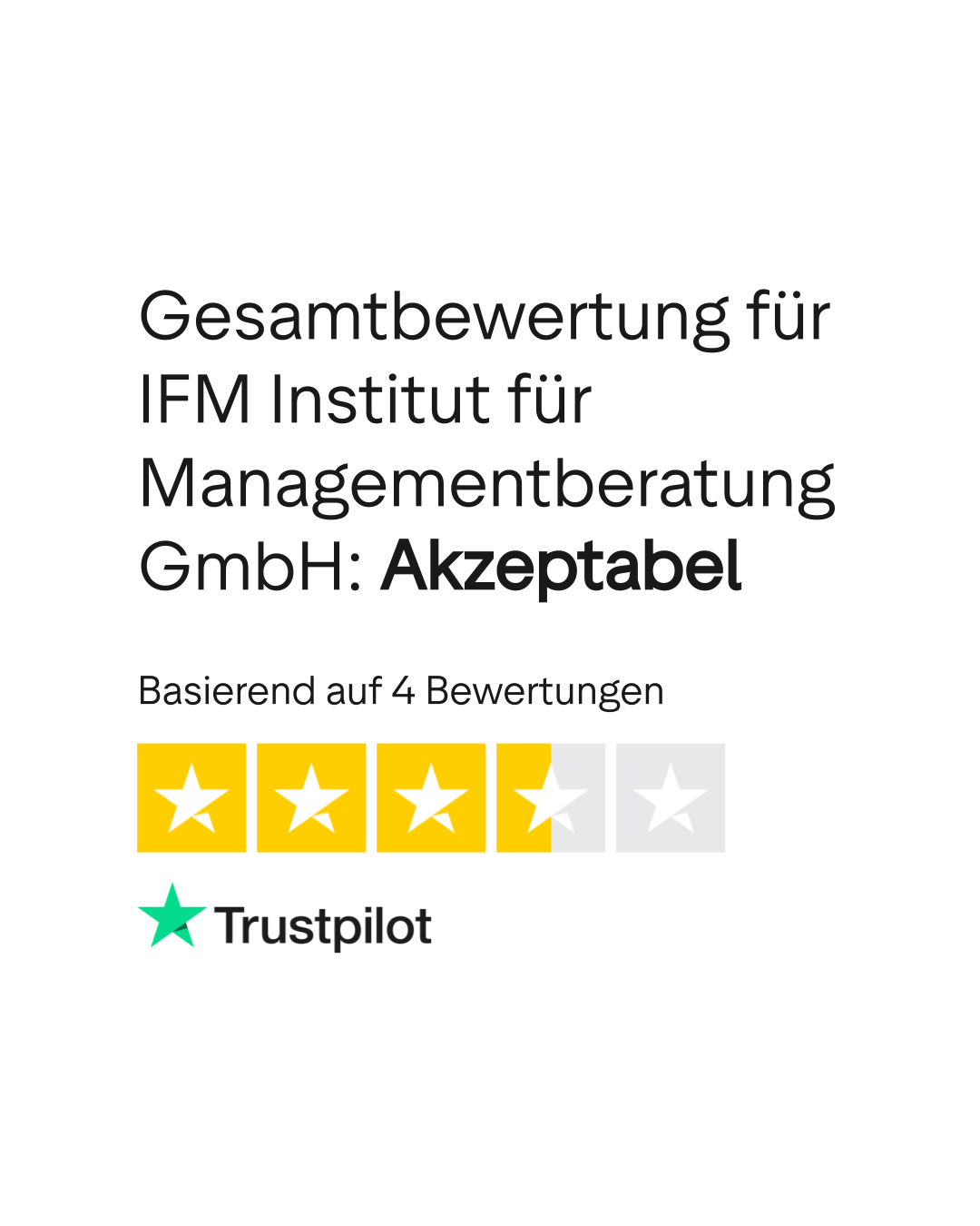 Bewertungen zu IFM Institut für Managementberatung GmbH | Lesen Sie ...