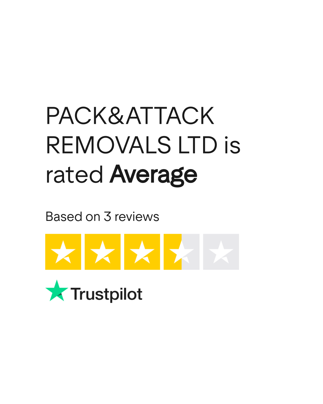 PACK&ATTACK REMOVALS LTD Reviews | Read Customer Service Reviews of ...