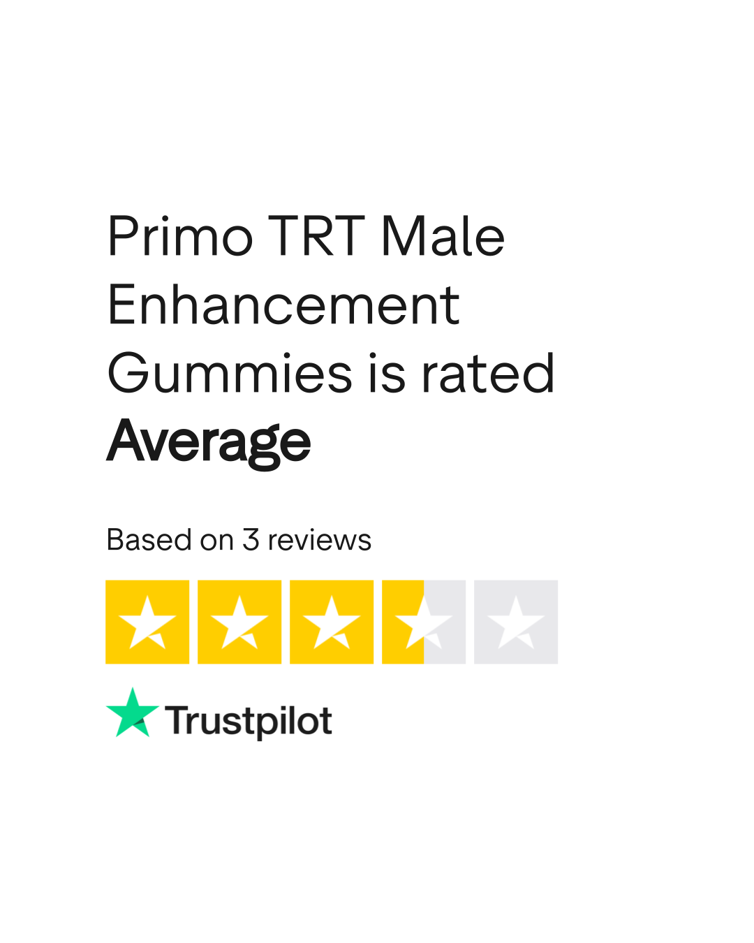 Primo TRT Male Enhancement Gummies Reviews | Read Customer Service ...