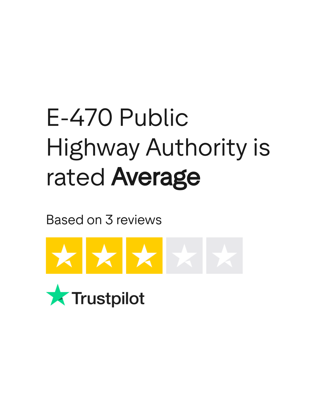 E-470 Public Highway Authority Reviews | Read Customer Service Reviews ...