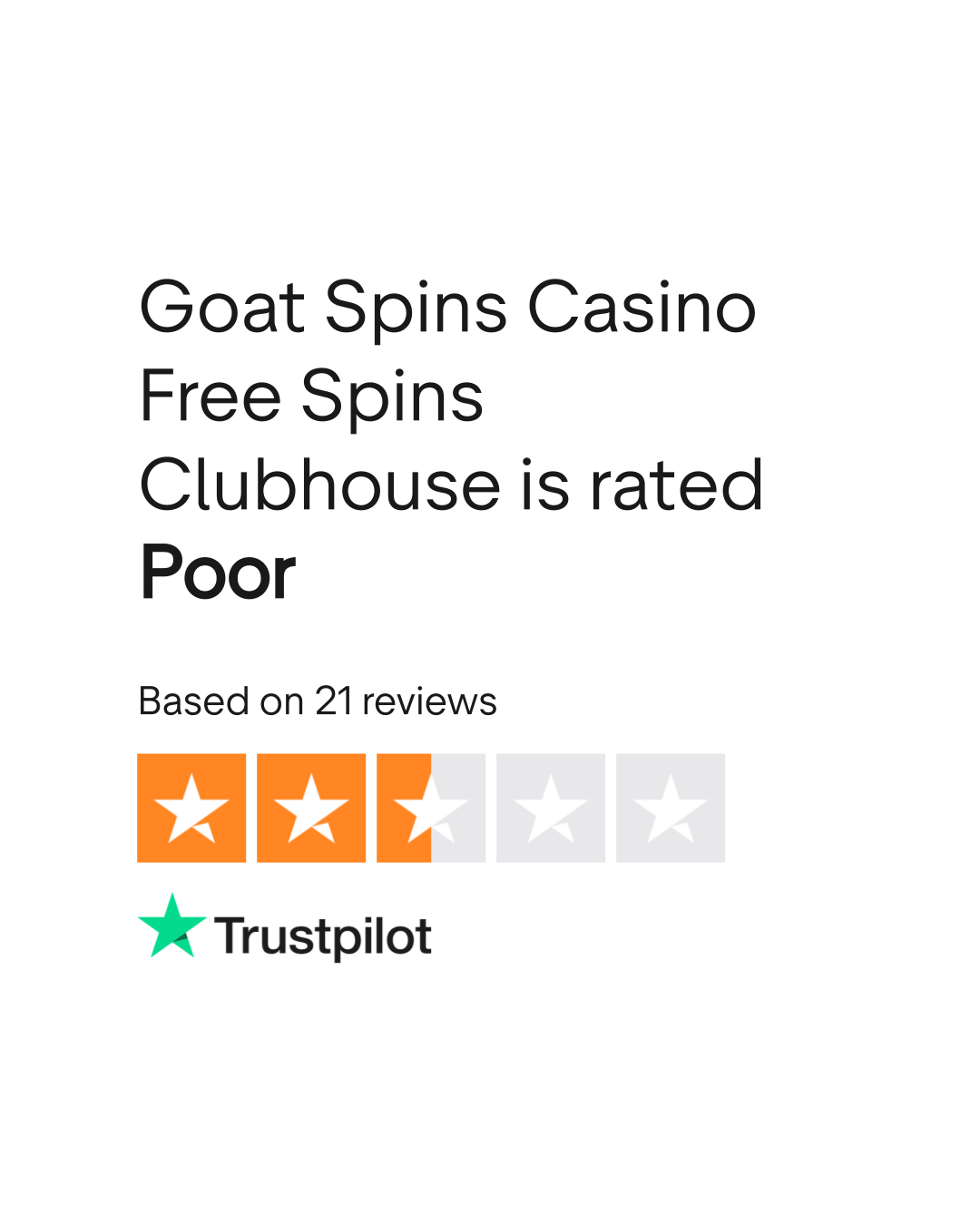 Goat Spins Casino Free Spins Clubhouse Reviews | Read Customer Service ...