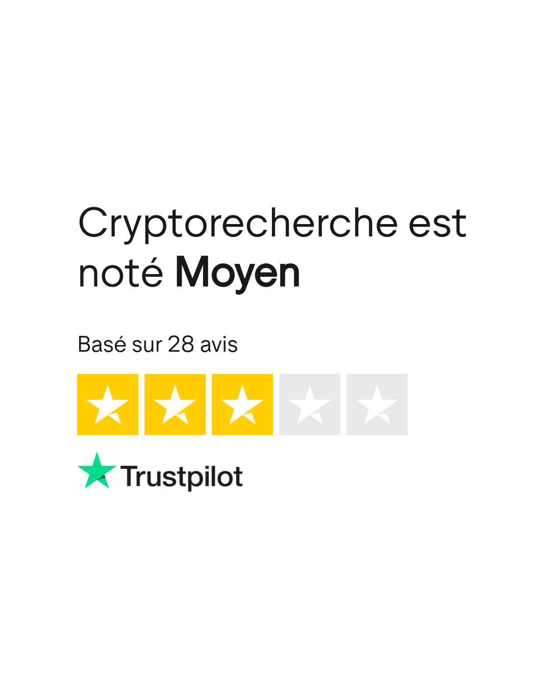Avis de Cryptorecherche | Lisez les avis marchands de cryptorecherche.com