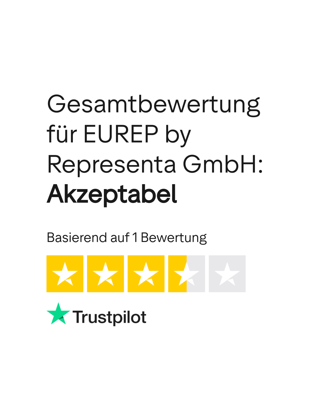 Bewertungen zu EUREP by Representa GmbH | Lesen Sie Kundenbewertungen zu eu-representa.com