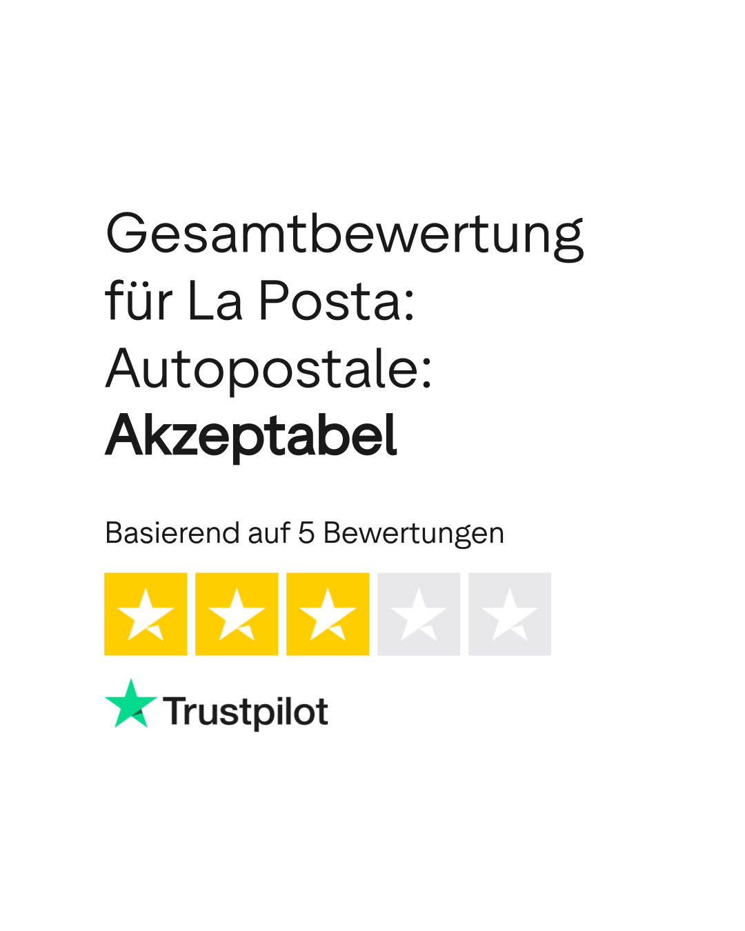 Bewertungen zu La Posta: Autopostale | Lesen Sie Kundenbewertungen zu ...