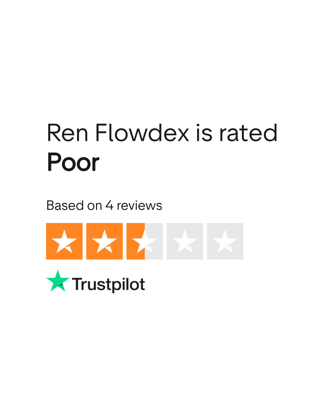 Ren Flowdex Reviews | Read Customer Service Reviews of ren-flowdex.com