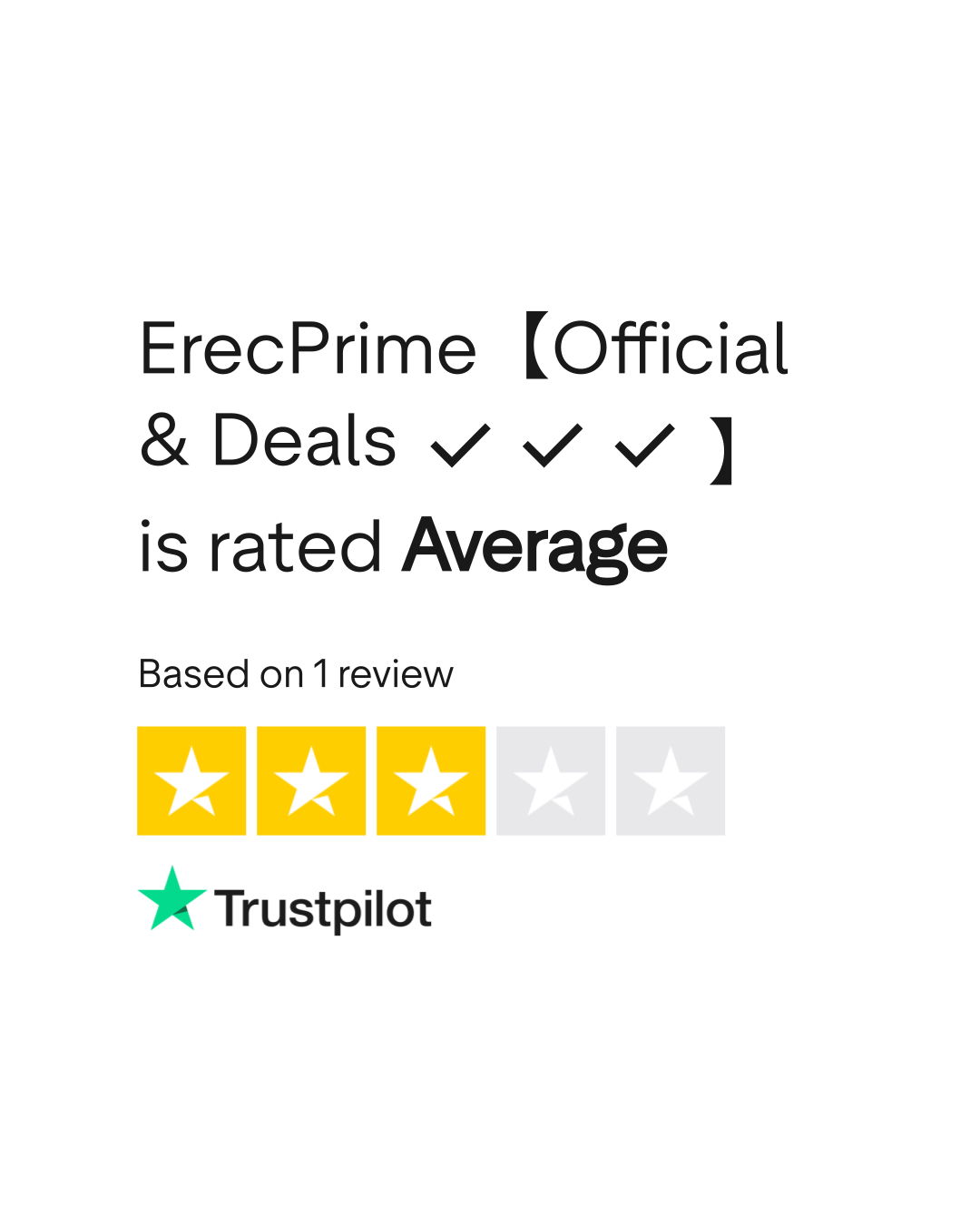 ErecPrime【Official & Deals ️ ️ ️ 】 Reviews | Read Customer Service ...