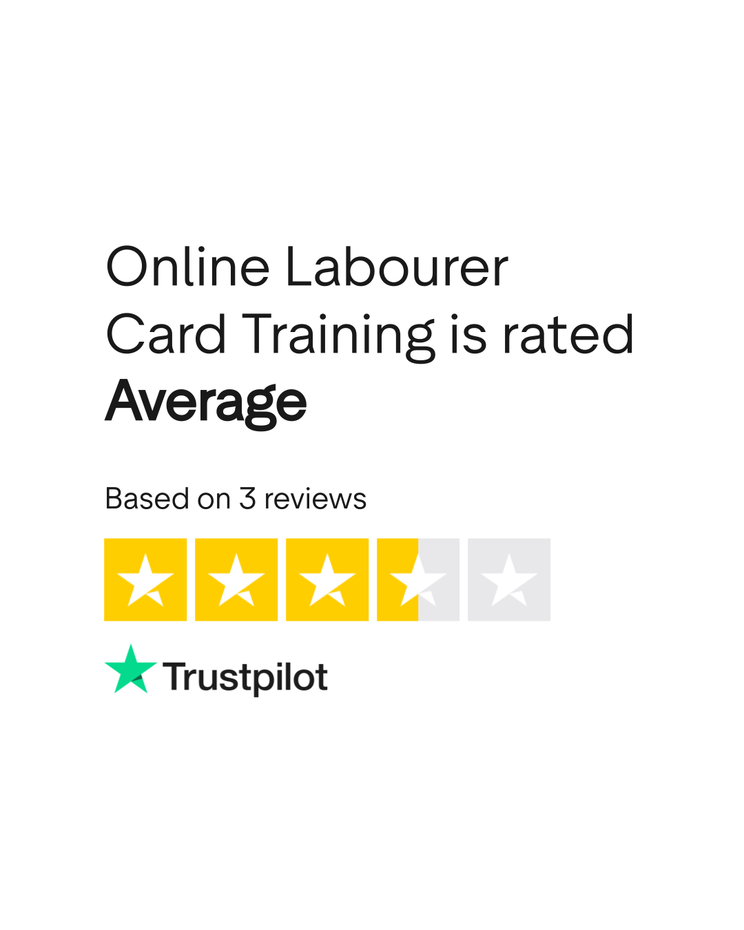 Online Labourer Card Training Reviews | Read Customer Service Reviews ...