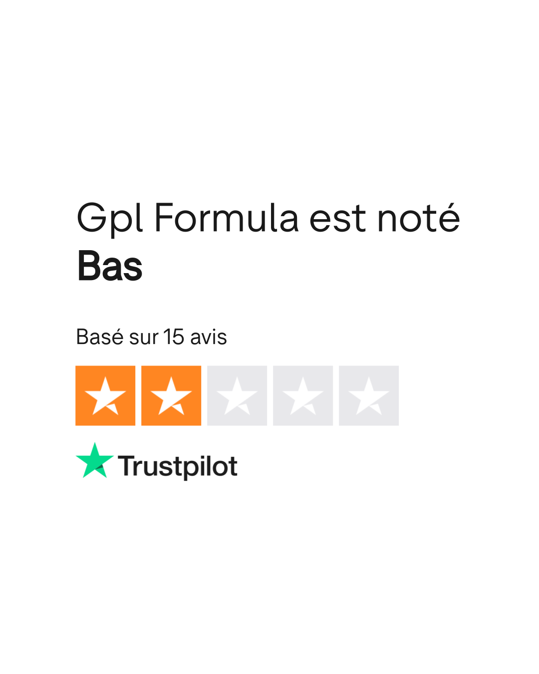 Avis de Gpl Formula | Lisez les avis marchands de gpl-formula.fr
