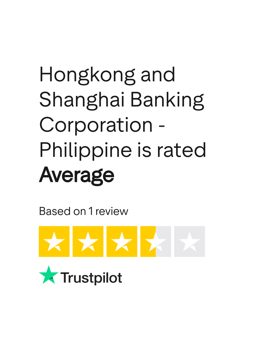Hongkong and Shanghai Banking Corporation - Philippine Reviews | Read ...