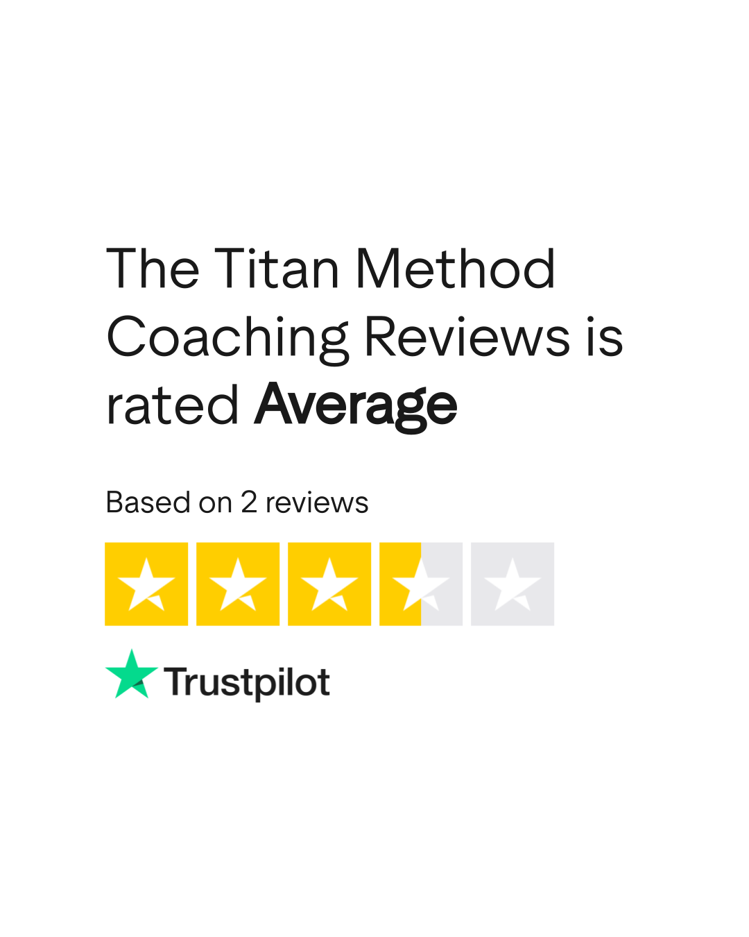The Titan Method Coaching Reviews Reviews | Read Customer Service Reviews of ...