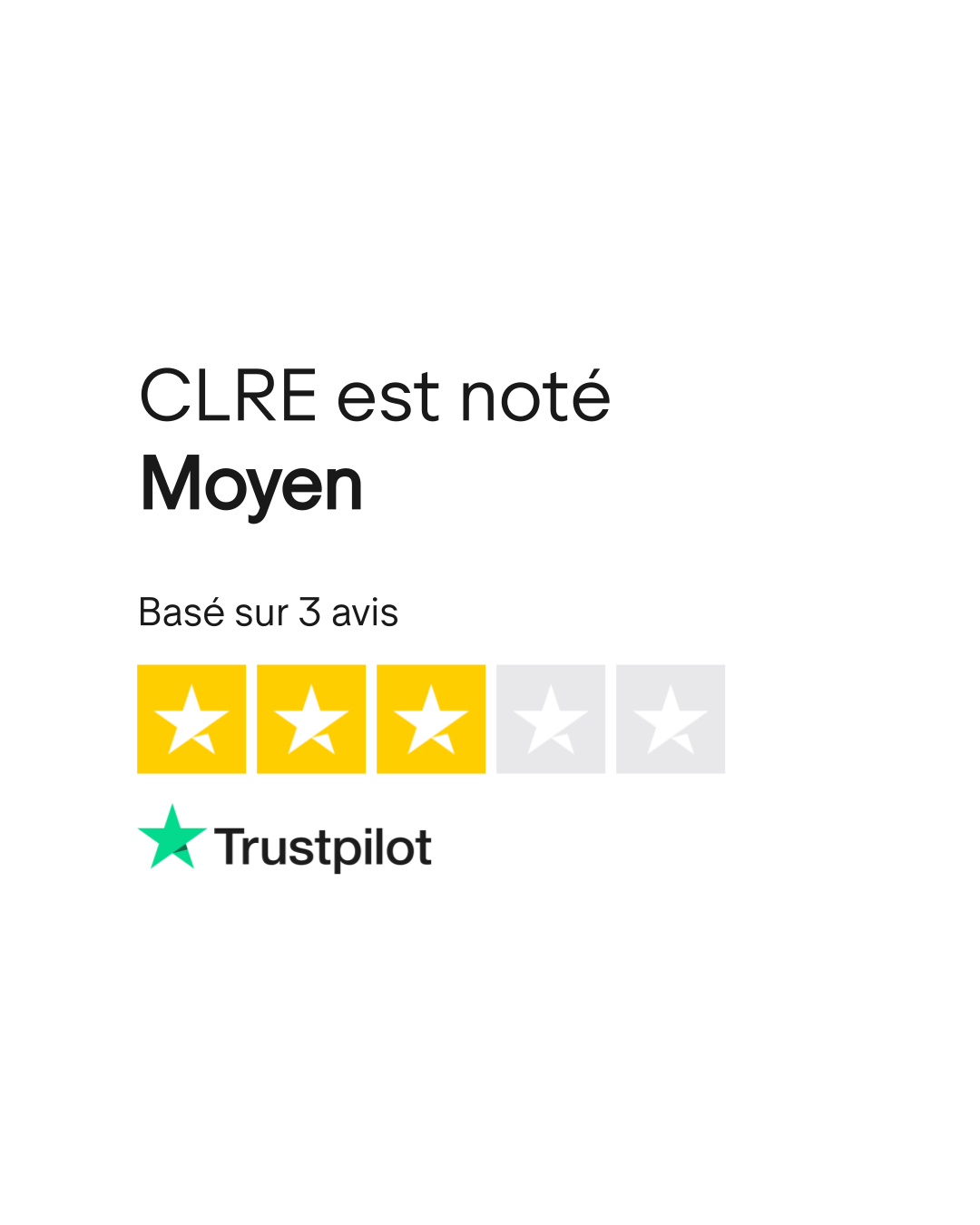 Avis de CLRE | Lisez les avis marchands de clre.shop