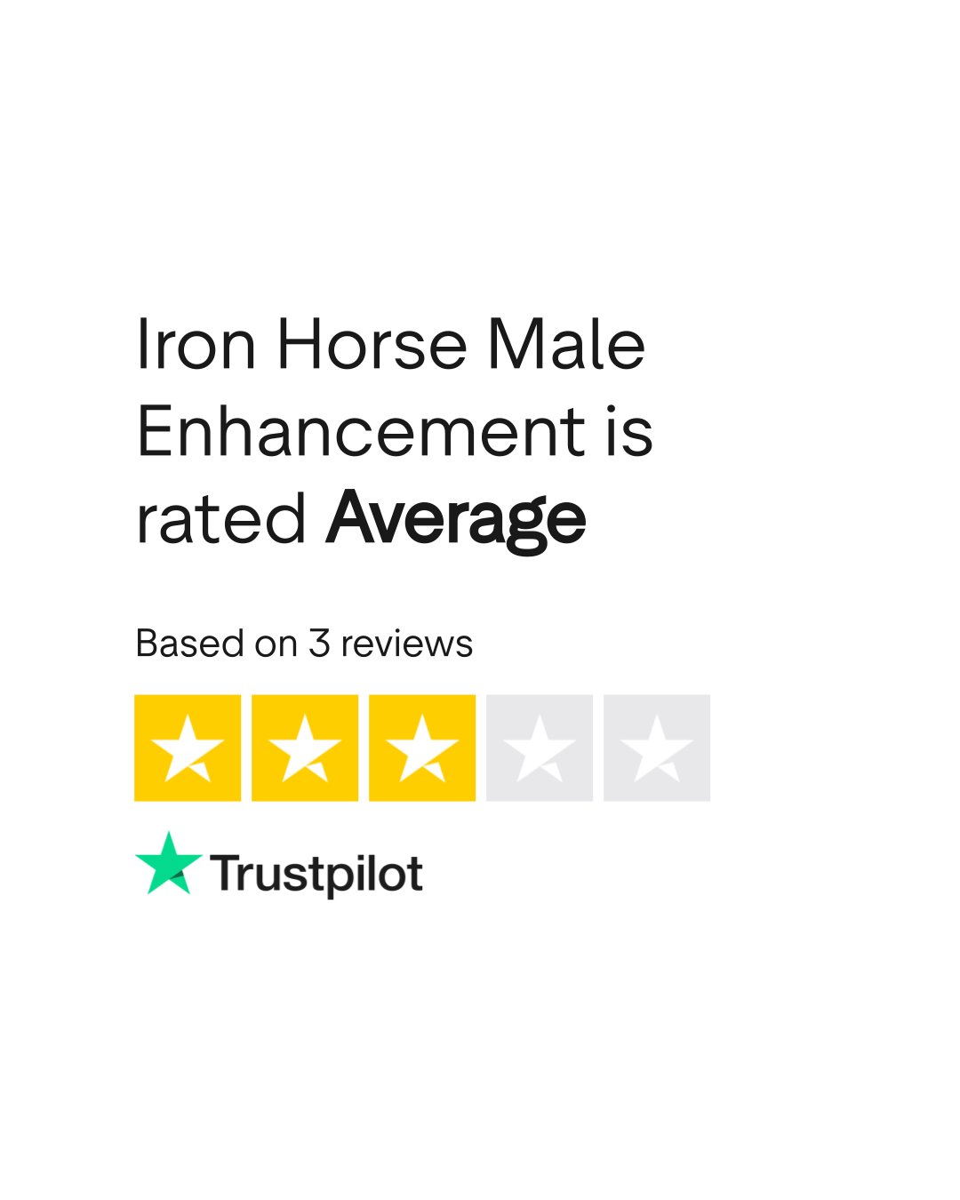 Iron Horse Male Enhancement Reviews | Read Customer Service Reviews of ...