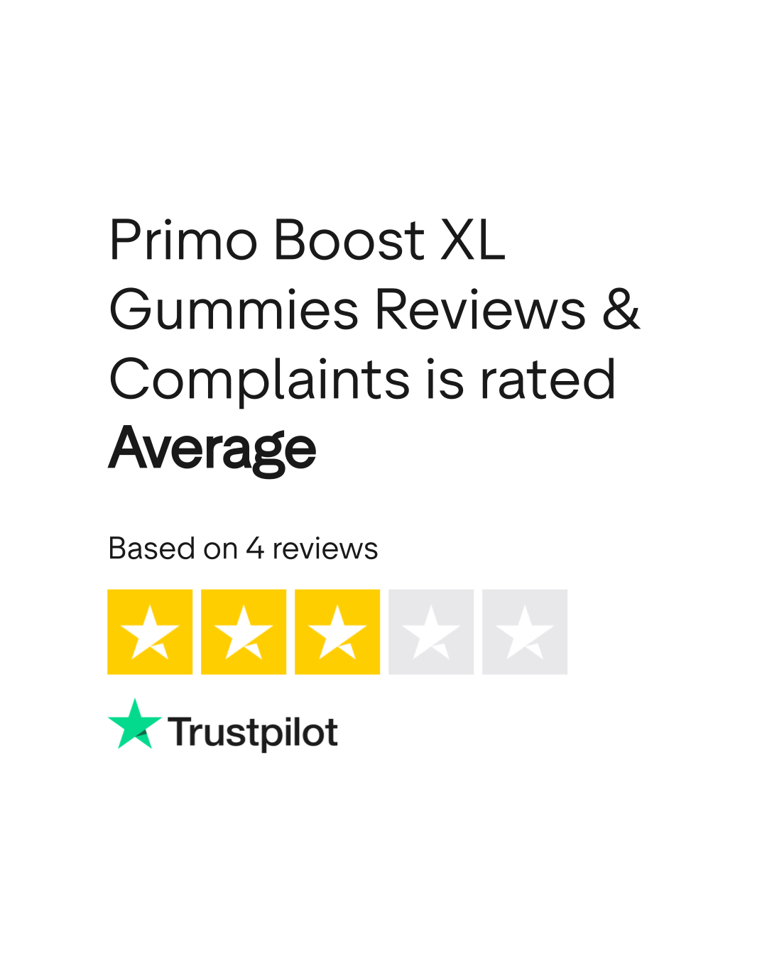 Primo Boost XL Gummies Reviews & Complaints Reviews | Read Customer ...