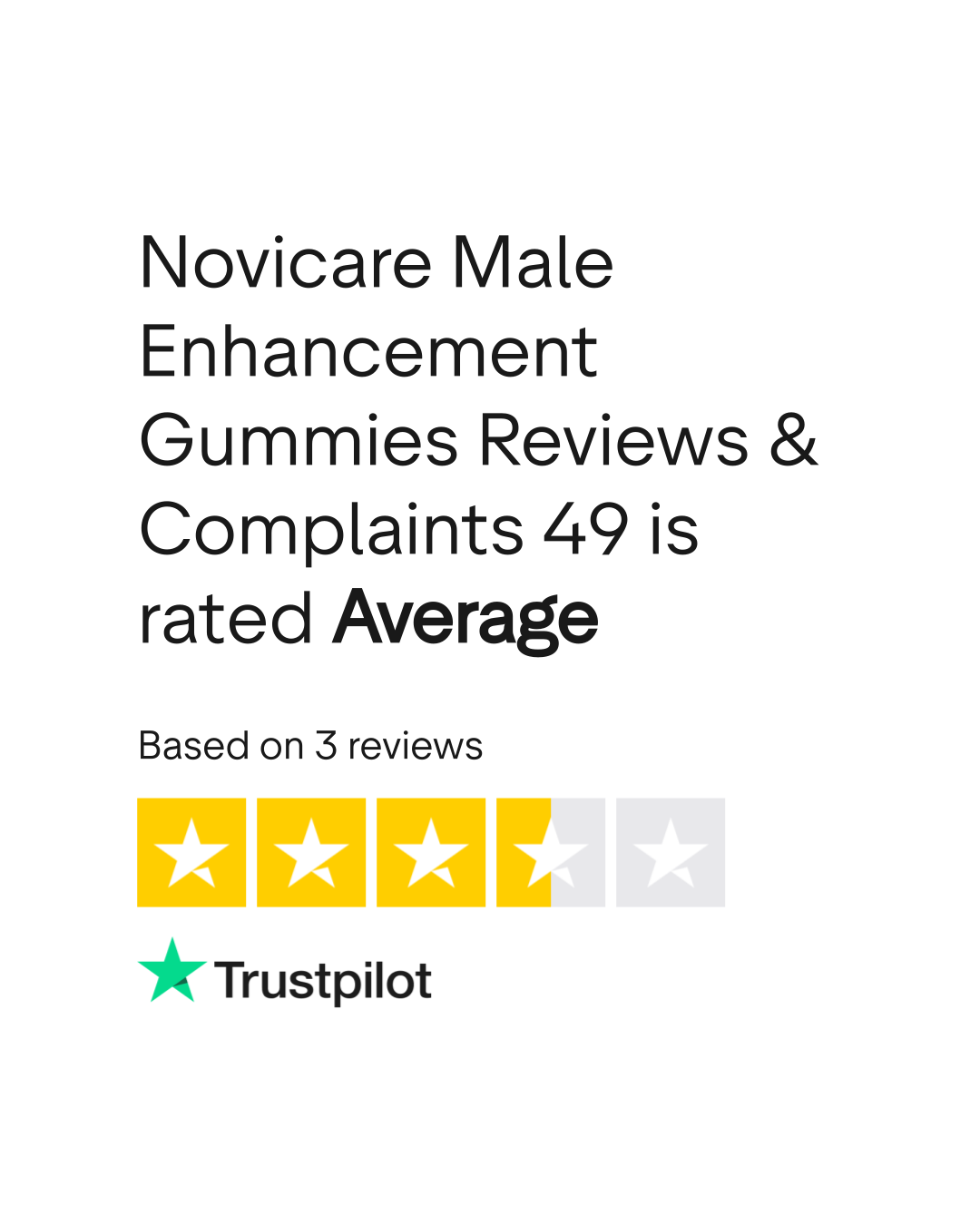 Novicare Male Enhancement Gummies Reviews & Complaints 49 Reviews | Read Customer Service ...