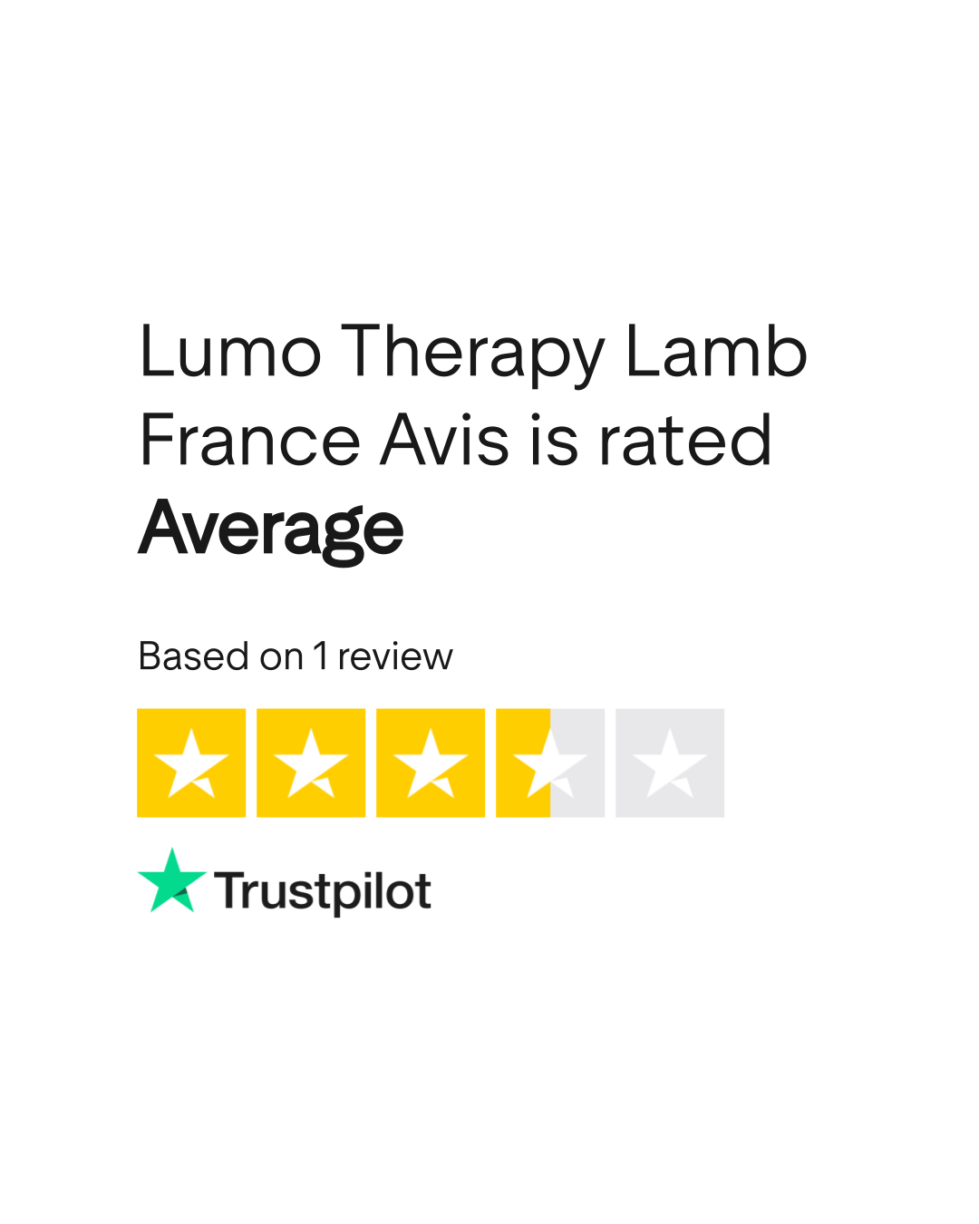 Lumo Therapy Lamb France Avis Reviews | Read Customer Service Reviews ...
