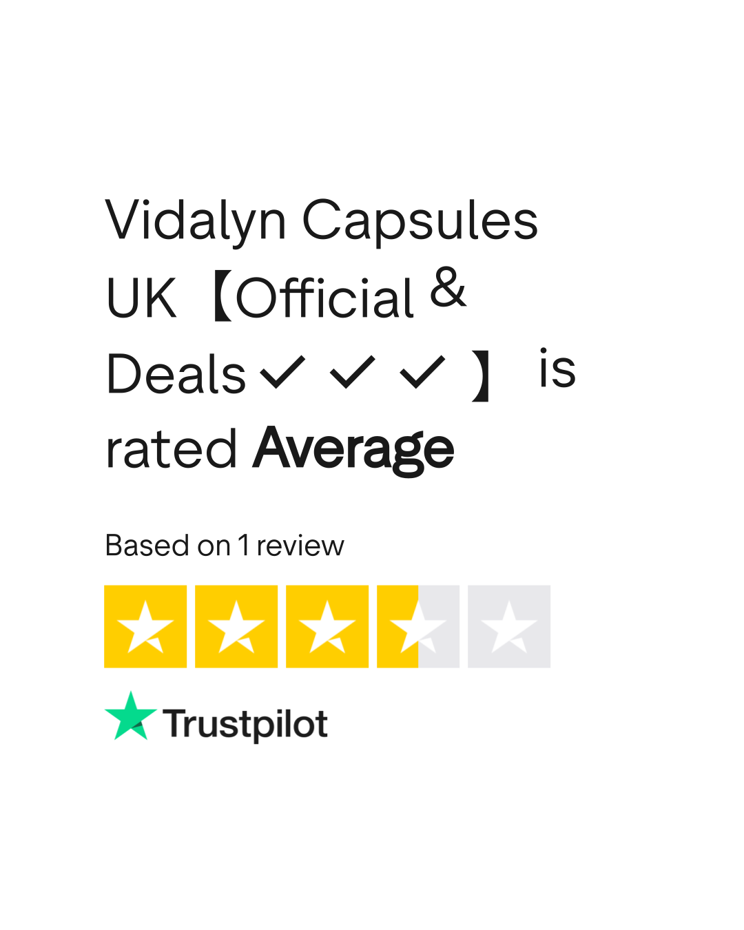 Vidalyn Capsules UK【Official & Deals ️ ️ ️ 】 Reviews | Read Customer ...