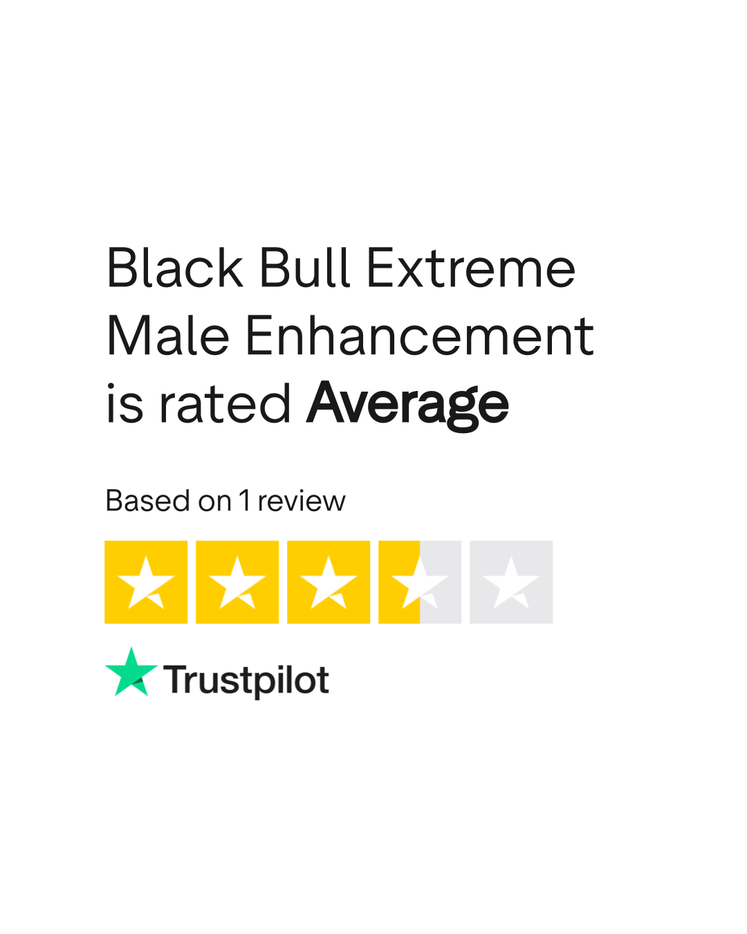 Black Bull Extreme Male Enhancement Reviews | Read Customer Service ...