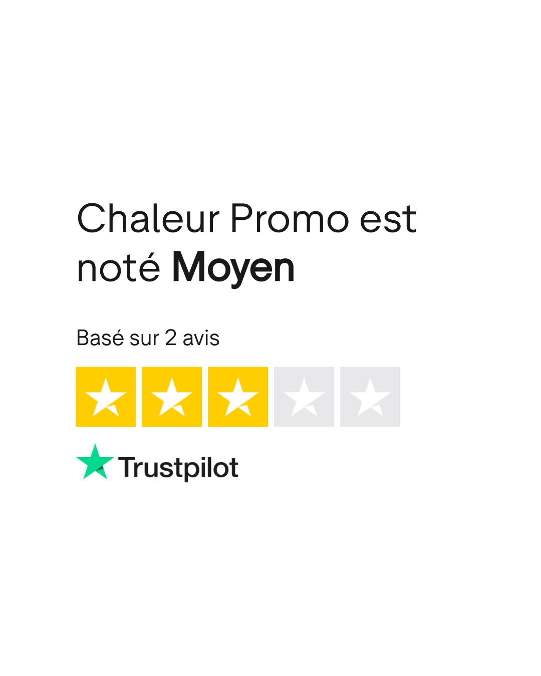 Avis de Chaleur Promo | Lisez les avis marchands de chaleur-promo.com